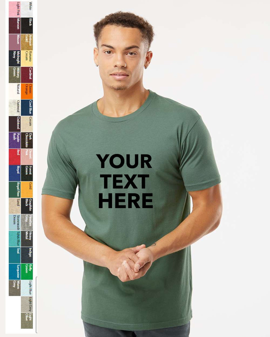 Custom Text, Logo, Design, Personalized Soft Style Unisex Shirt, Next ...