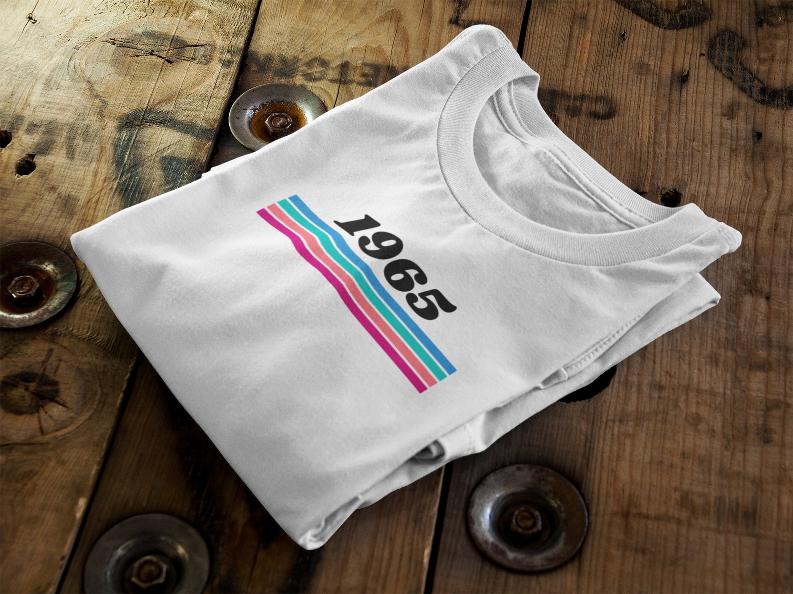 Born in 1965 Retro Vintage Style Women T-Shirt Tee Top | Etsy