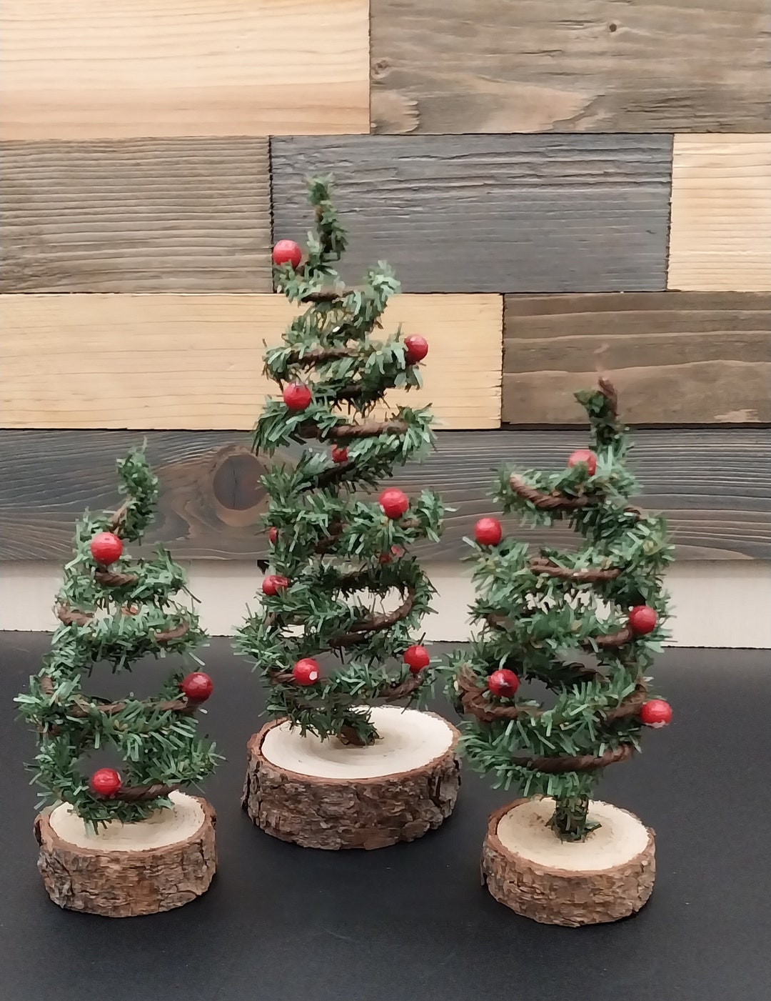 Whimsy Little Pine Trees Set of 3 - Etsy