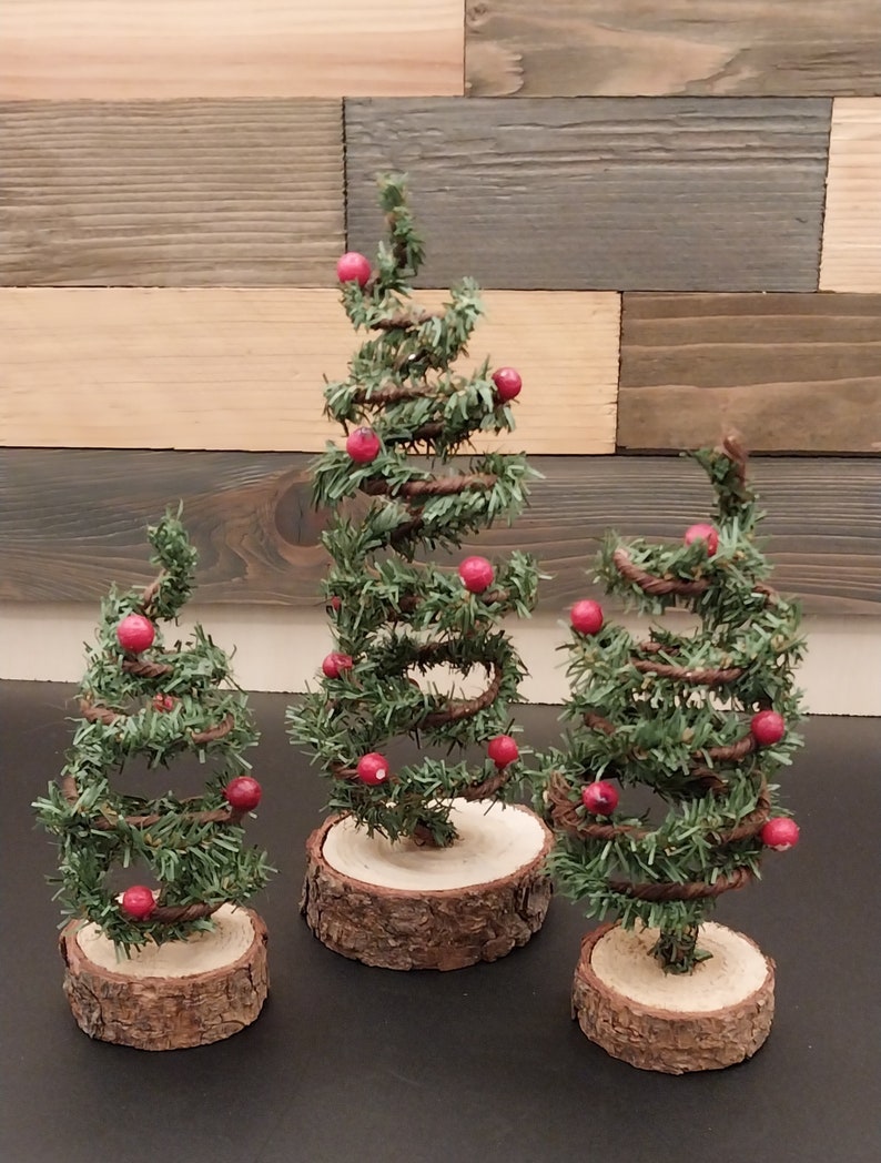 Whimsy Little Pine Trees Set of 3 - Etsy