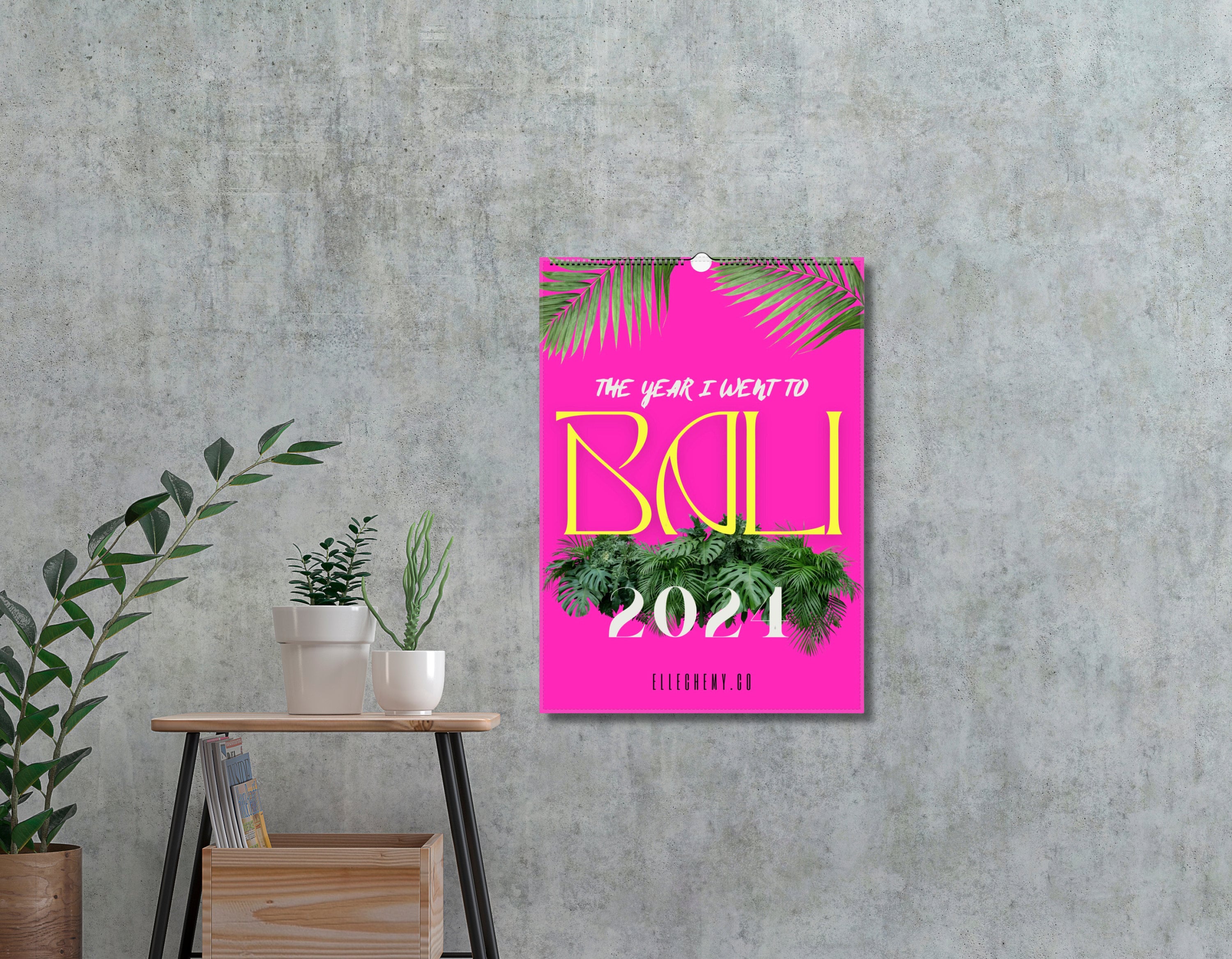 BALI WALL CALENDAR 2024 /manifest Bali / Bali Vision Board / - Etsy