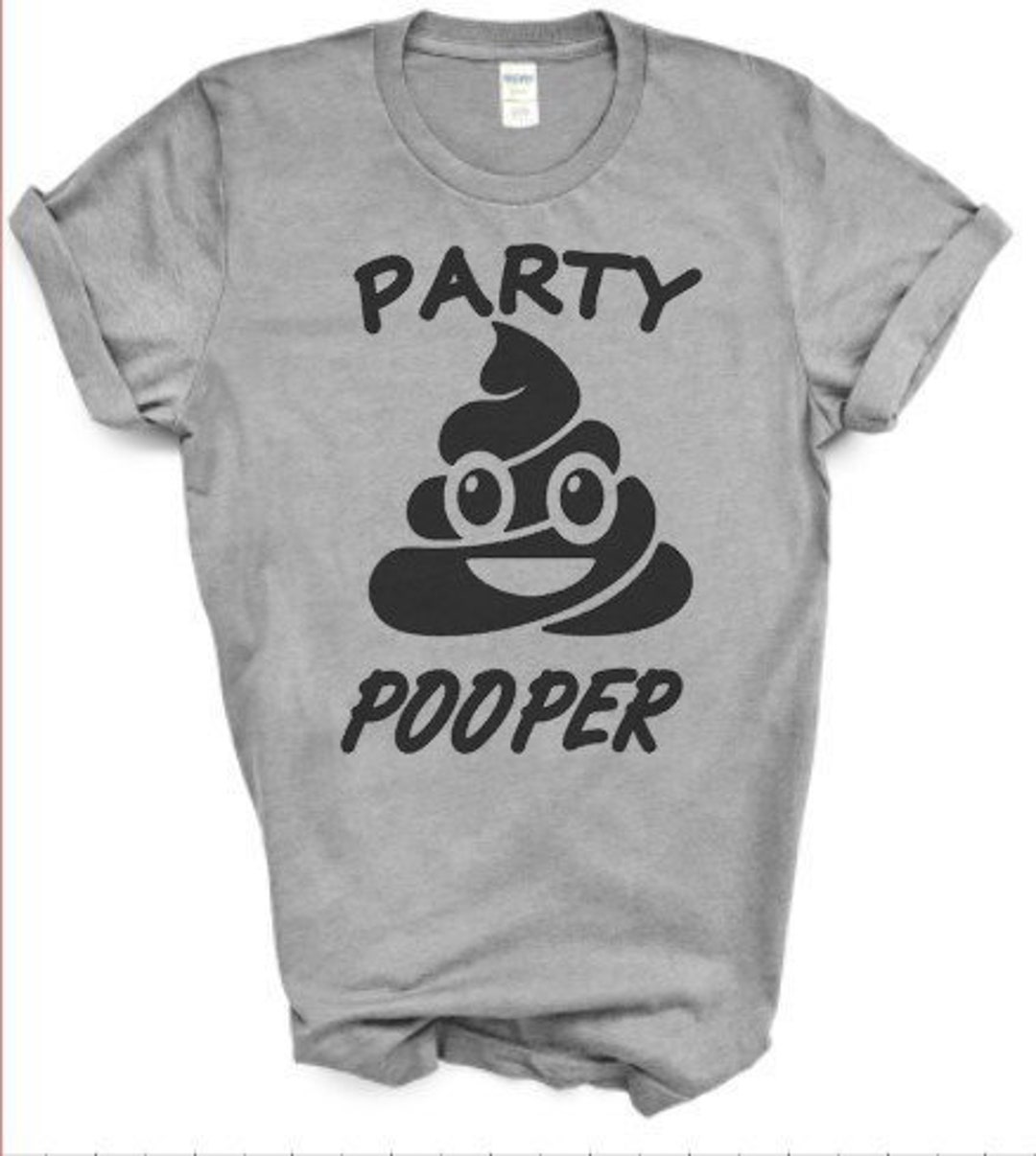 Party Pooper, Kids Birthday Shirt, Poop Emoji Shirt, 5, 6, 7 8, 9, 10 ...