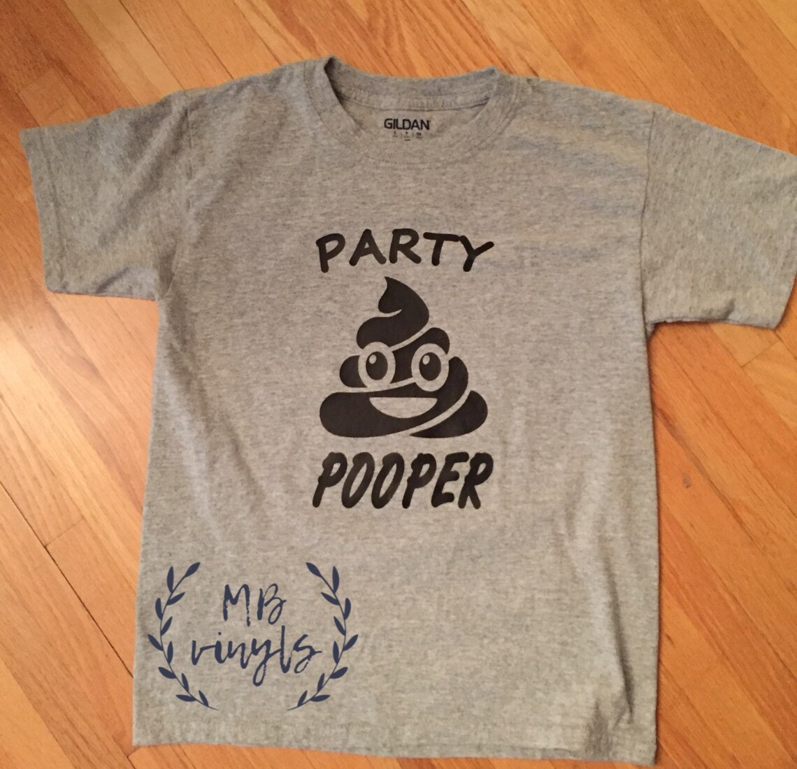 Party Pooper, Kids Birthday Shirt, Poop Emoji Shirt, 5, 6, 7 8, 9, 10 ...