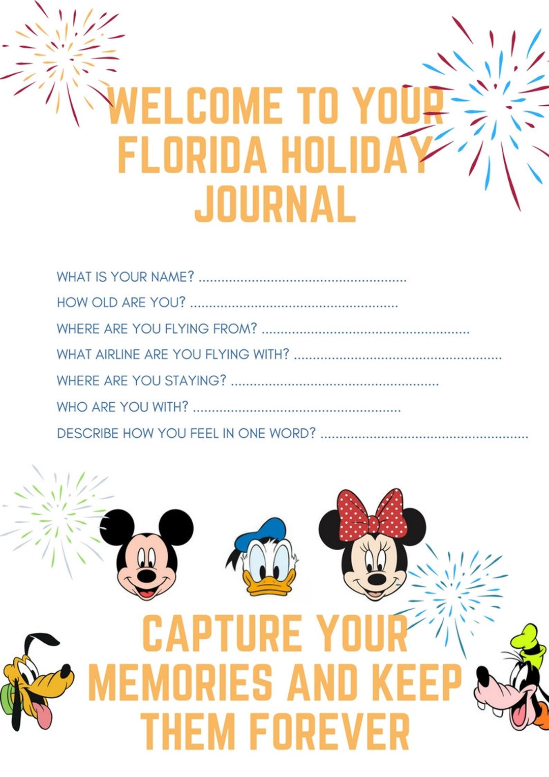 Kids Ultimate Florida Journal - Etsy