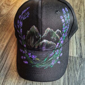 Unique, Hand Painted, Canvas Baseball Cap, Made to Order, Painted Hat ...