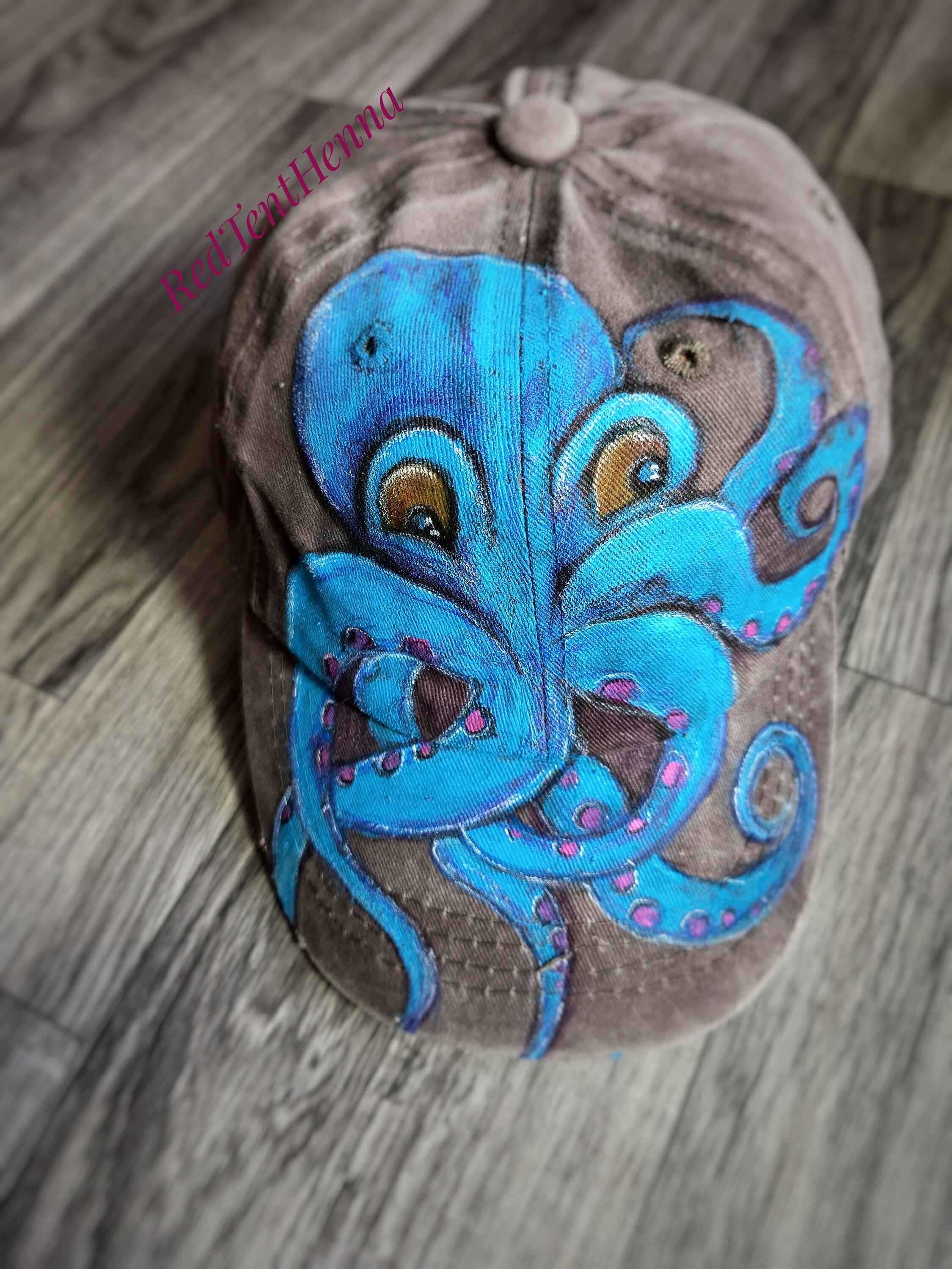 Unique, Hand Painted, Canvas Baseball Cap, Made to Order, Painted Hat ...