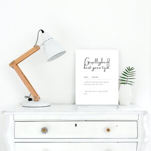 Gezelligheid Kent Geen Tijd, Dutch Phrase Poster, Coziness Knows No ...