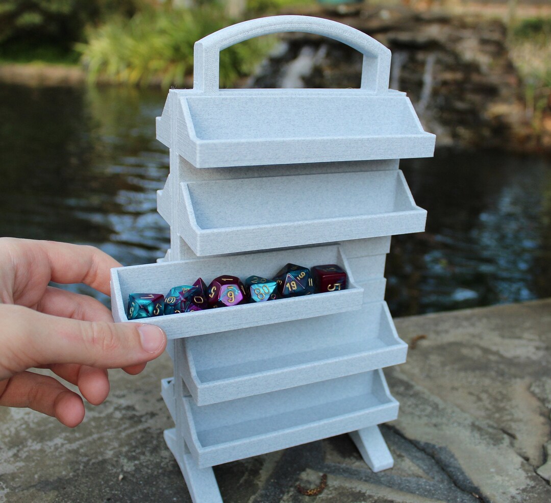 10 Dice Set Storage Rack for Dungeons and Dragons With Removable Bins ...