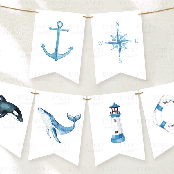 Nautical Banner - Etsy