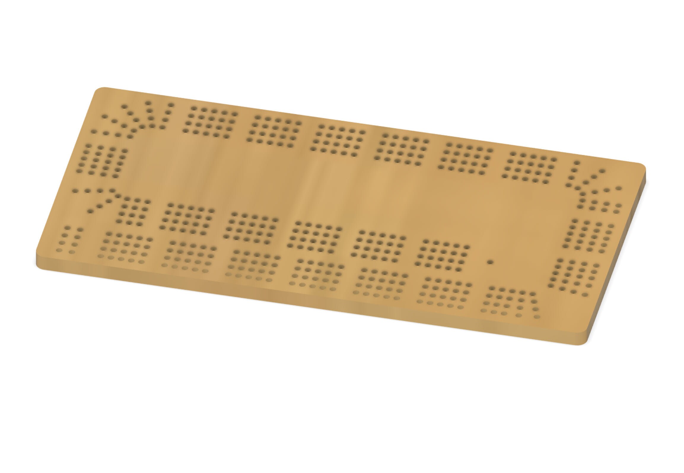 Rectangular Cribbage Board Template - (laser Ready Digital Download ...