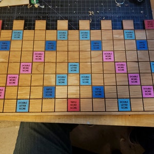 Lasercut Scrabble Board Template - (laser Ready Digital Download - AI ...