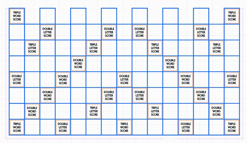 Lasercut Scrabble Board Template - (laser Ready Digital Download - AI ...