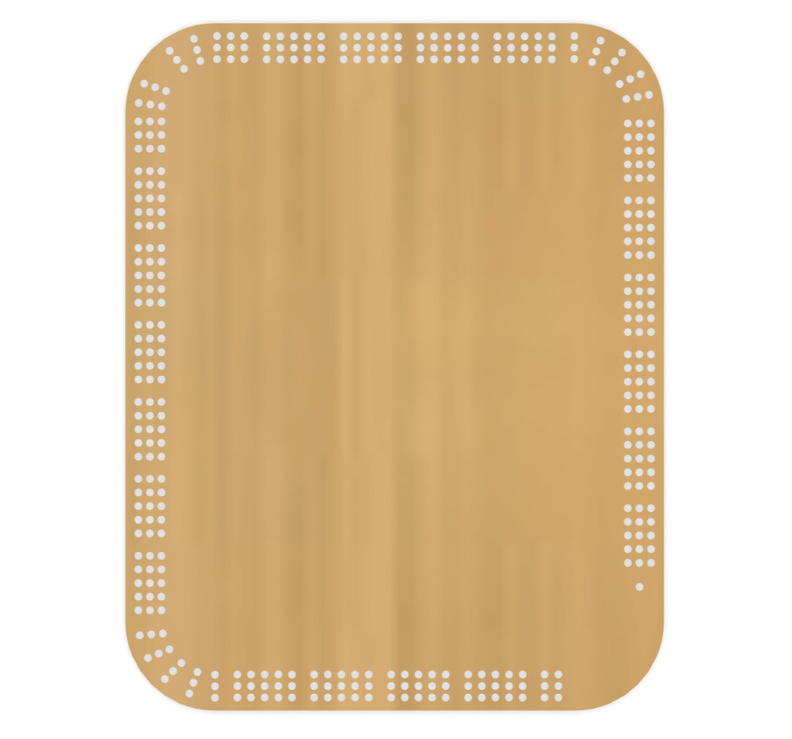 Cribbage Template Rectangular - 3 & 4 Player Options, 2 Sizes Included ...