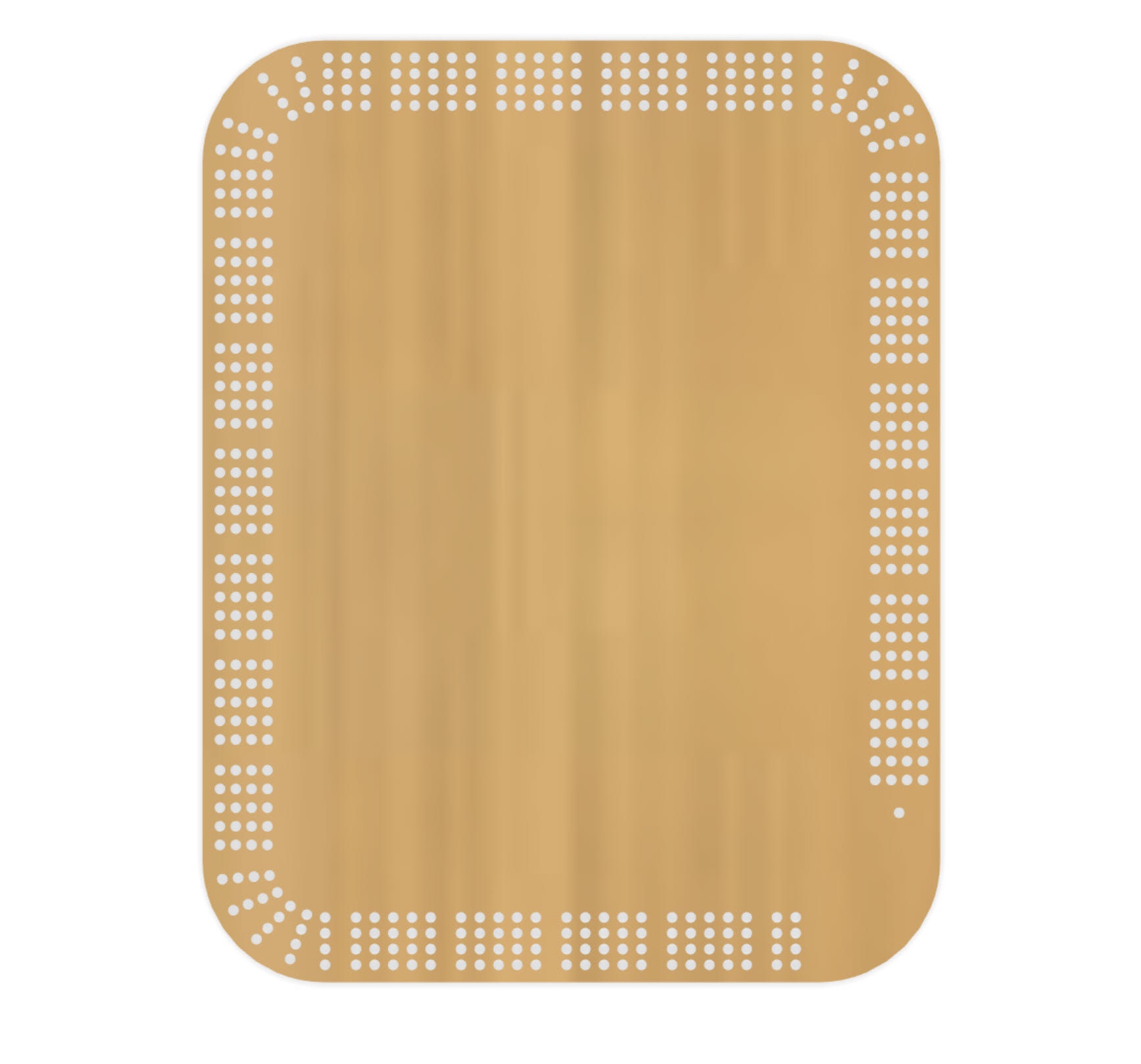Cribbage Template Rectangular - 3 & 4 Player Options, 2 Sizes Included ...