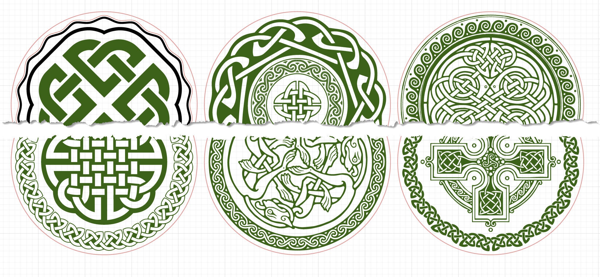 Celtic Coaster Set digital Download SVG PDF AI | Etsy