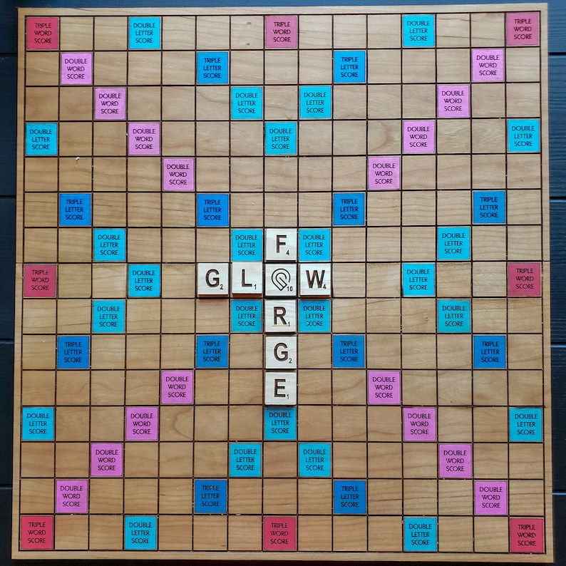 Lasercut Scrabble Board Template digital Download - Etsy