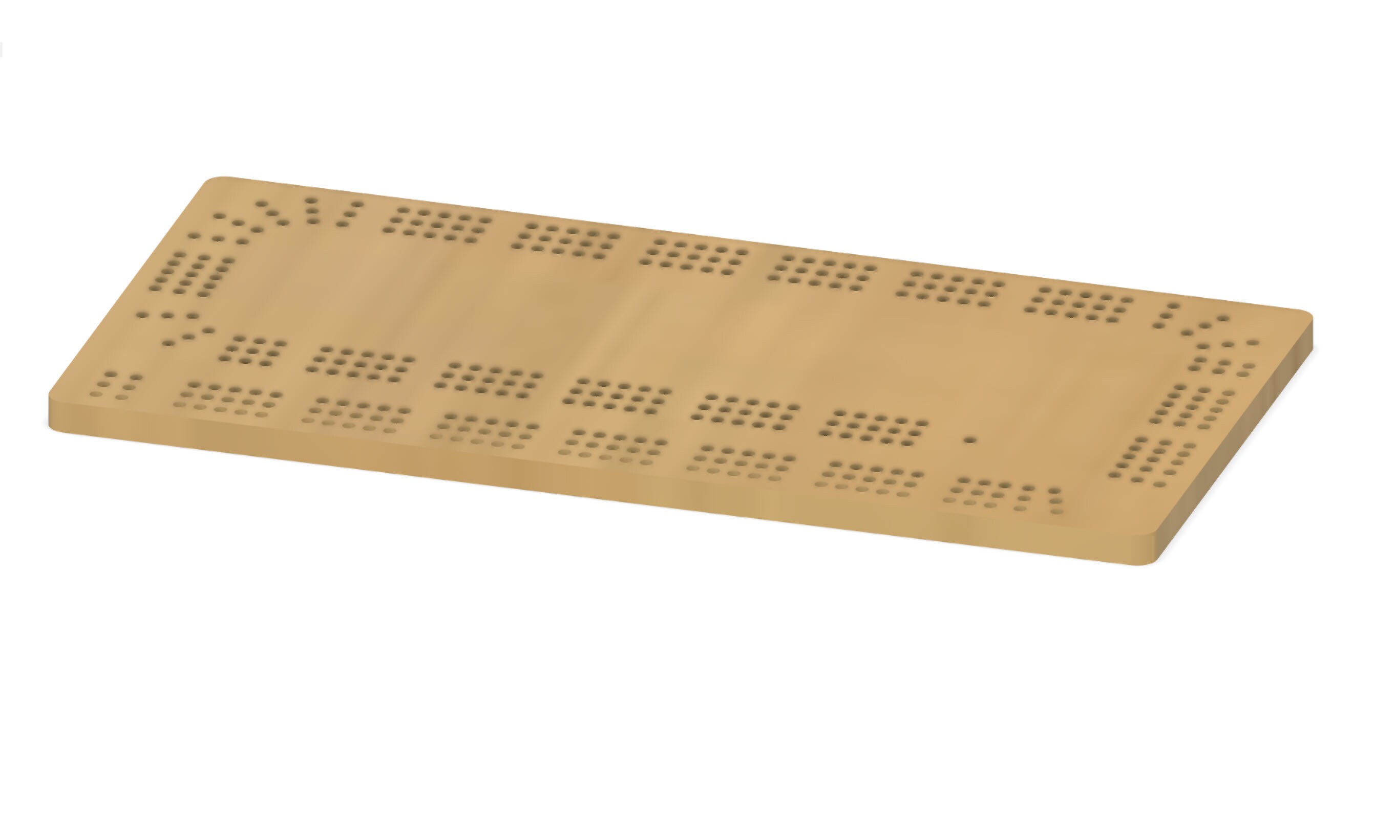 Rectangular Cribbage Board Template - (laser Ready Digital Download ...