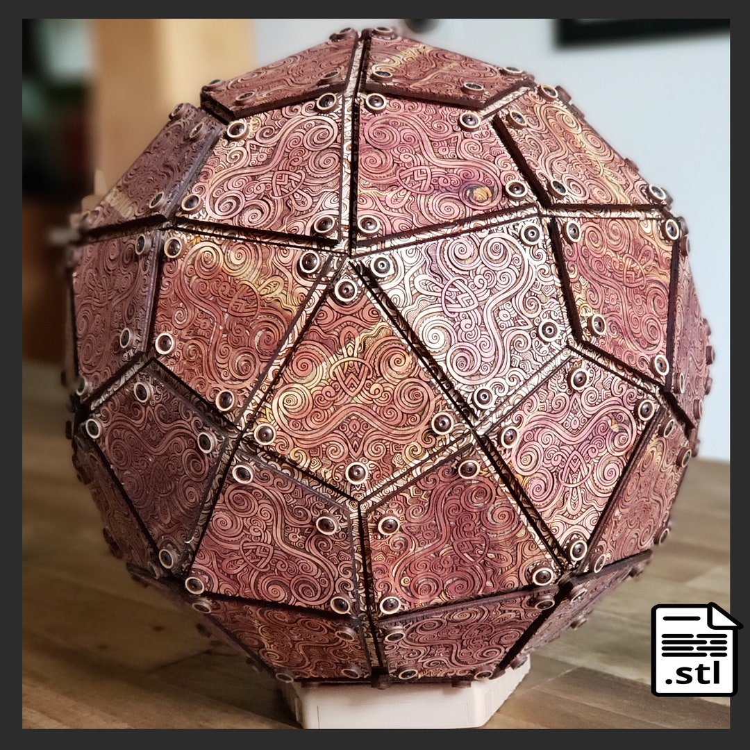 Deltoidal Hexecontahedron Connectors 3D Printer Ready Digital Download ...