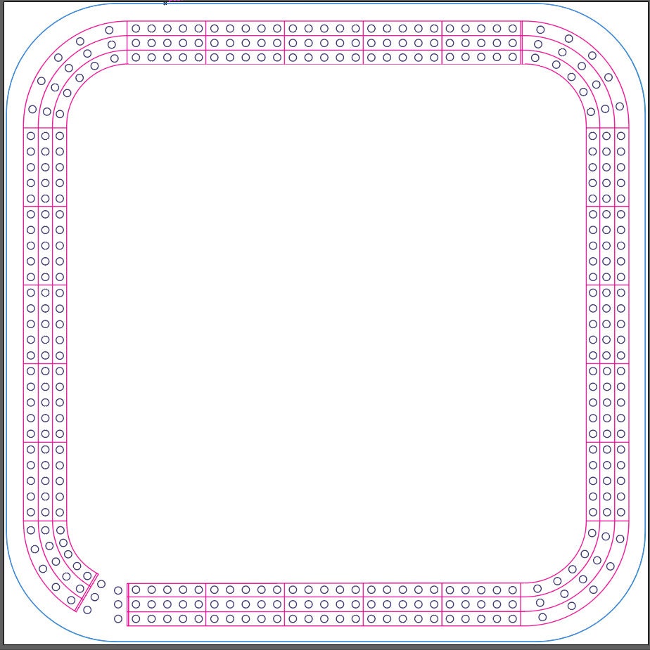 Printable Cribbage Board Template