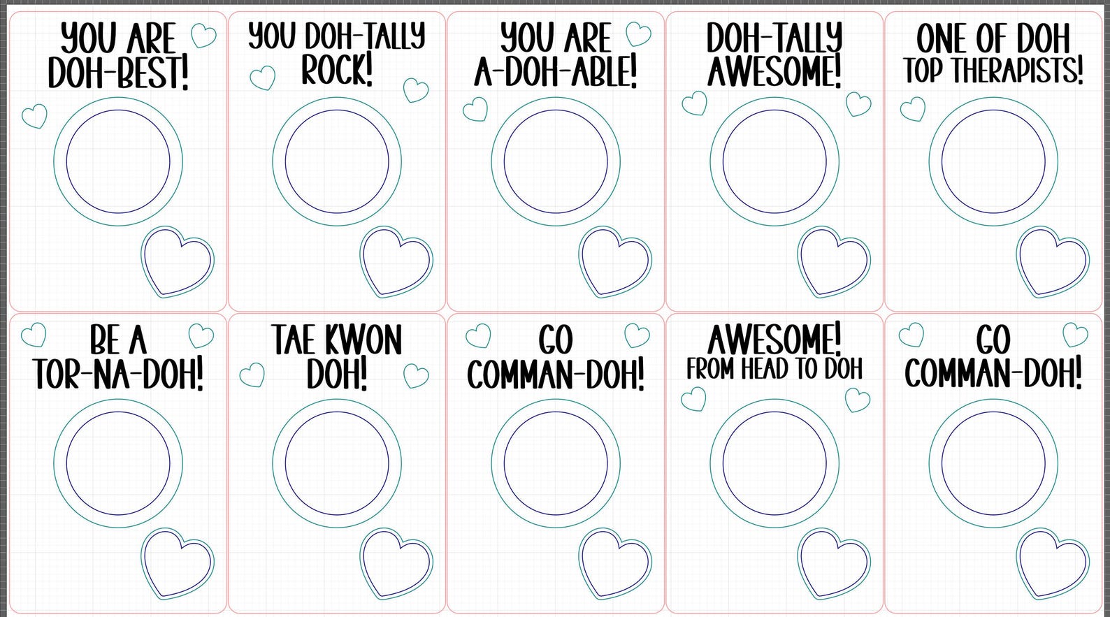 Editable Play Doh Puns Valentine for Laser Cutters - (digital Download ...