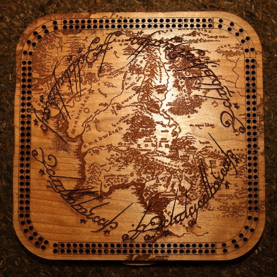 Square Cribbage Board Template laser Ready Digital Download - Etsy