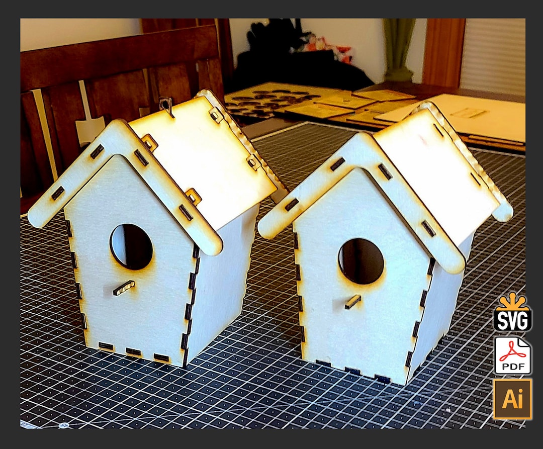 Bird House Template Vector Files - (digital Download) - Etsy