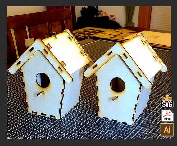 Bird House Template Vector Files digital Download | Etsy