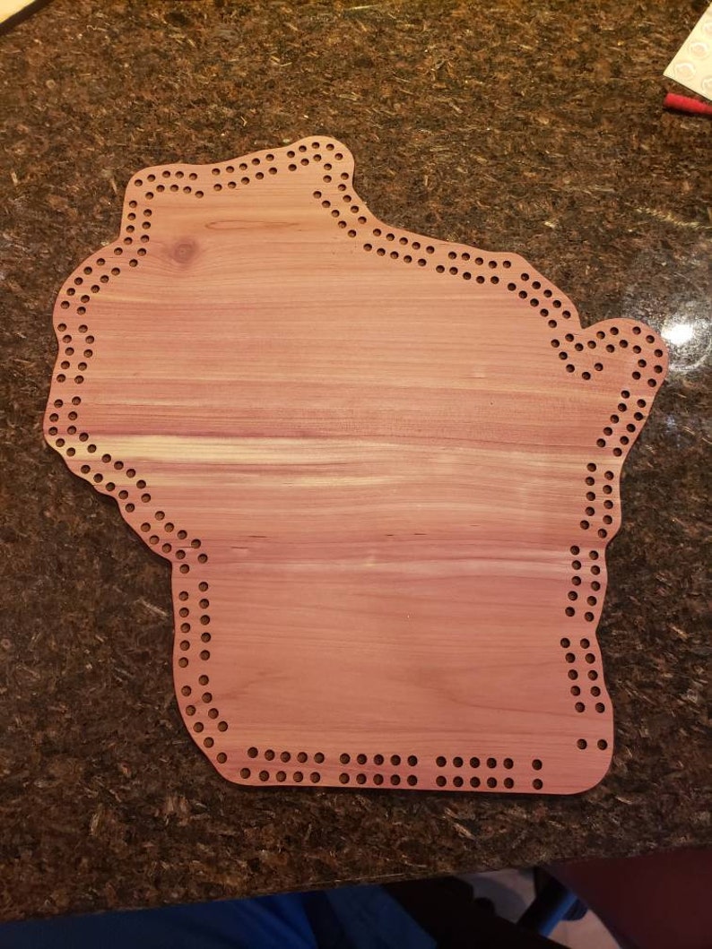 Wisconsin Shaped Cribbage Laser Template digital Download - Etsy