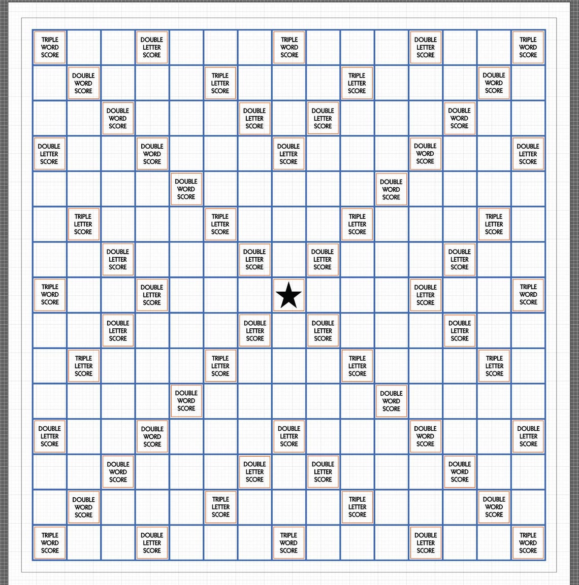 Lasercut Scrabble Board Template - (laser Ready Digital Download - AI ...