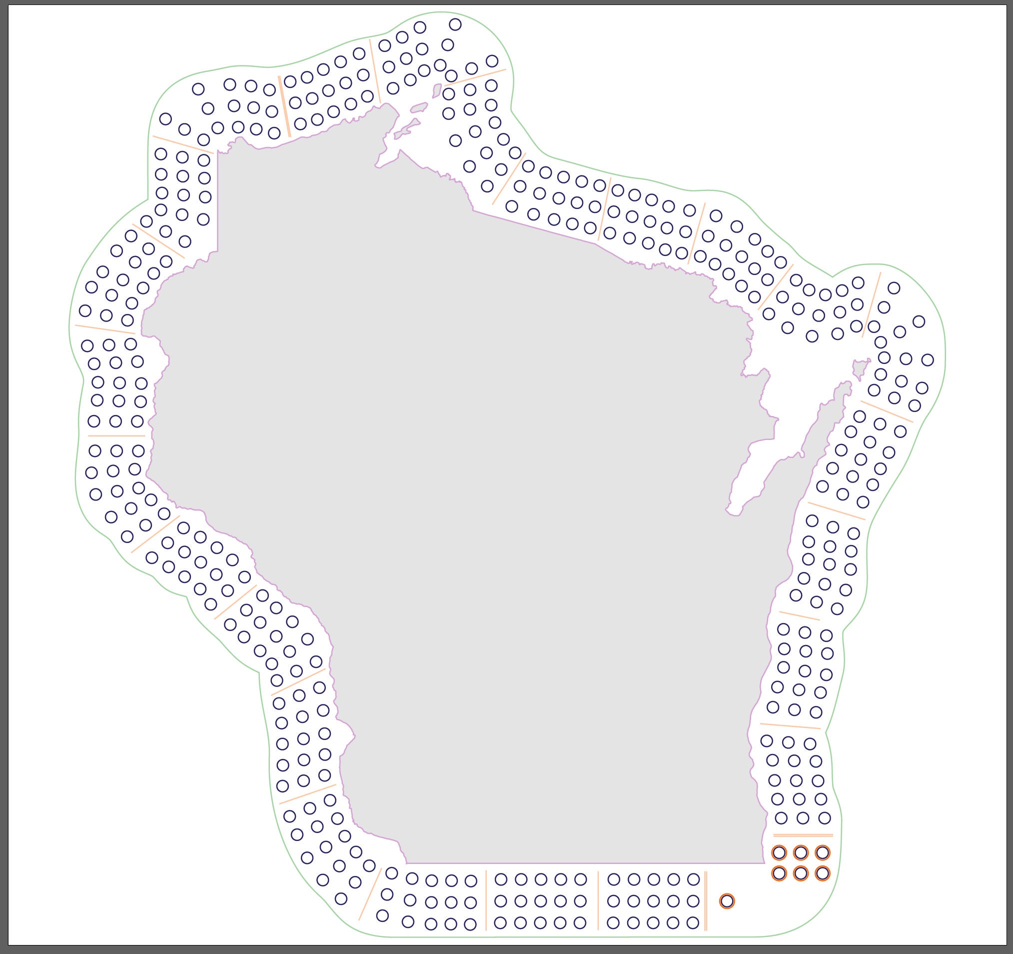 Wisconsin Shaped Cribbage Laser Template digital Download - Etsy