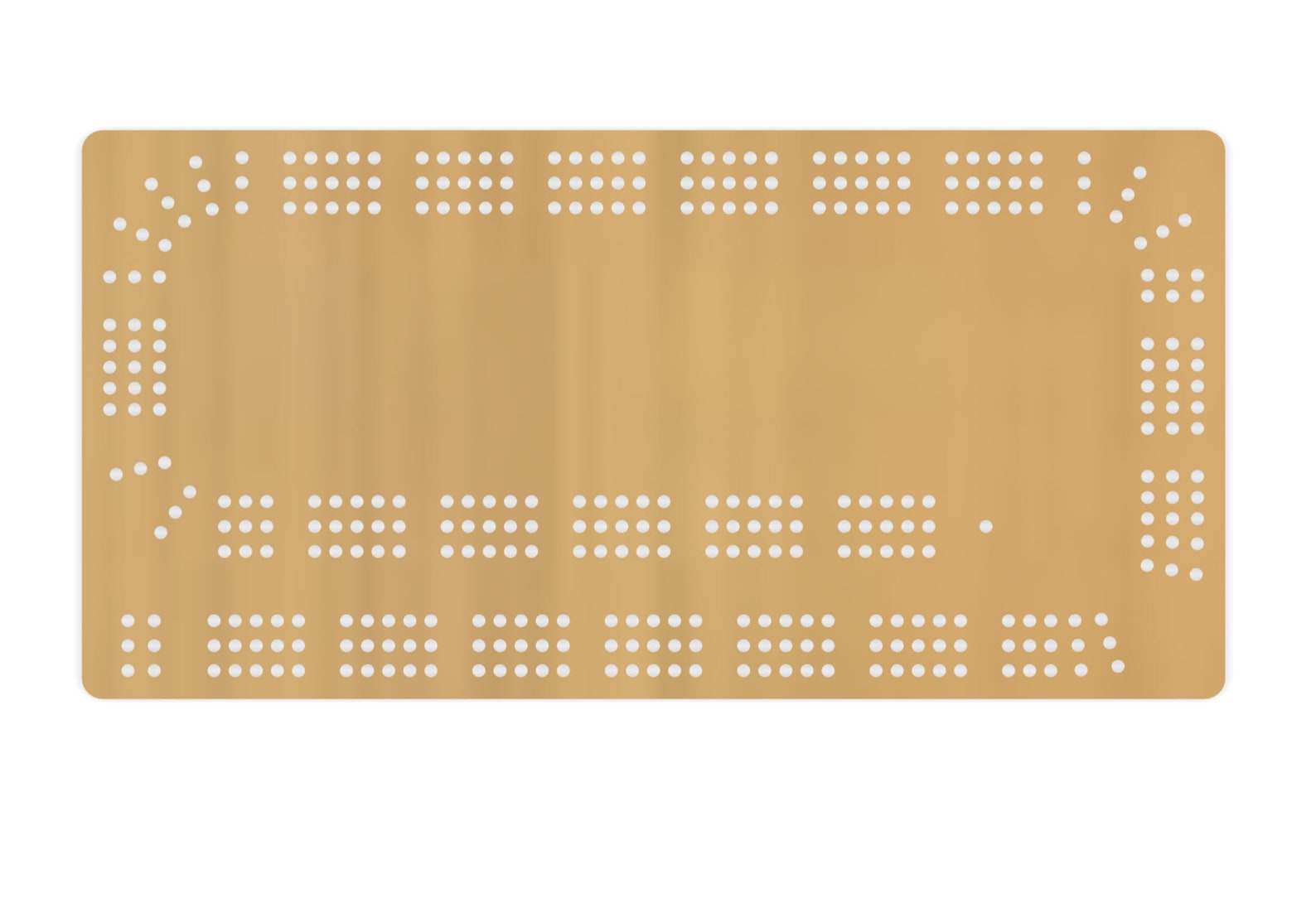 Rectangular Cribbage Board Template - (laser Ready Digital Download ...