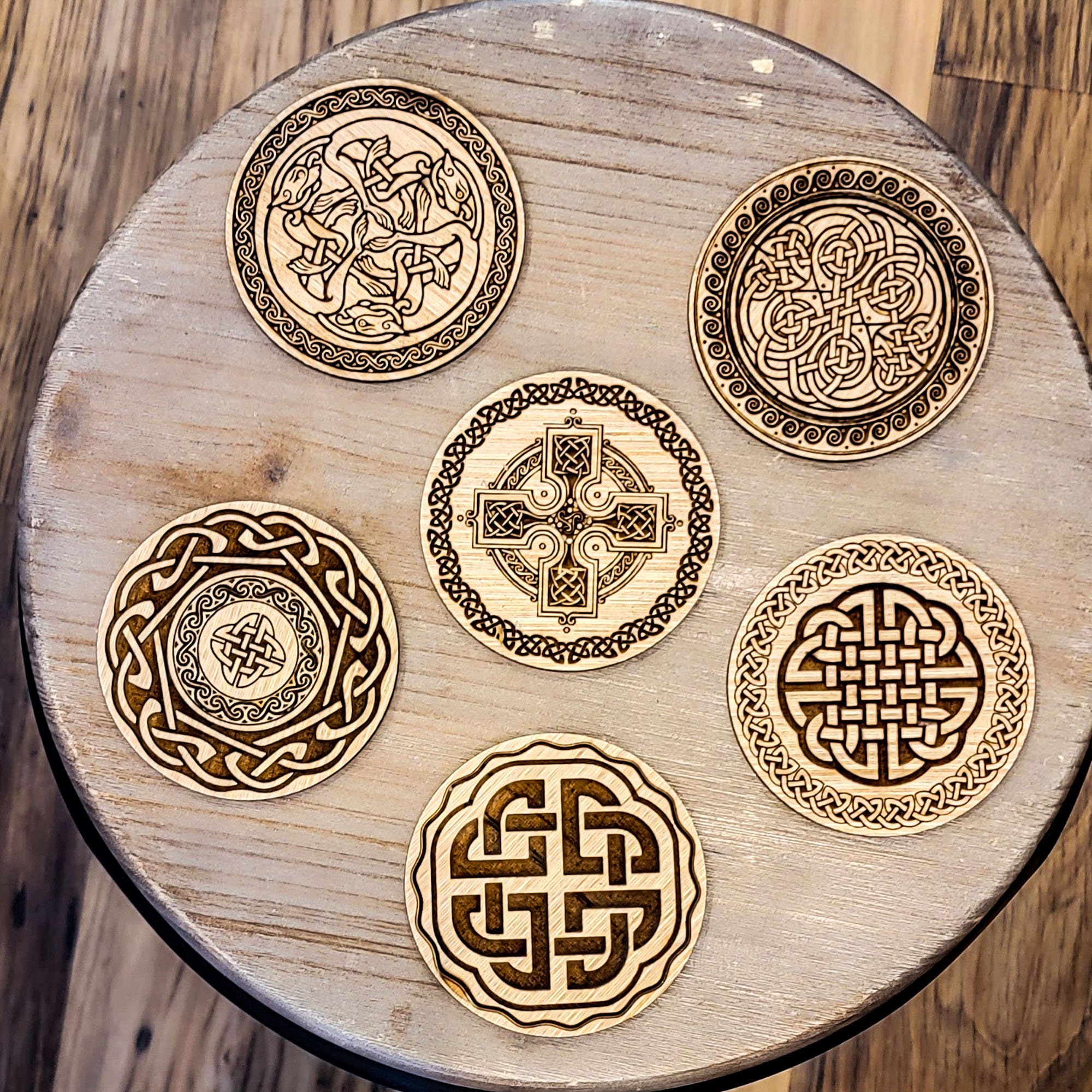 Celtic Coaster Set digital Download SVG PDF AI - Etsy