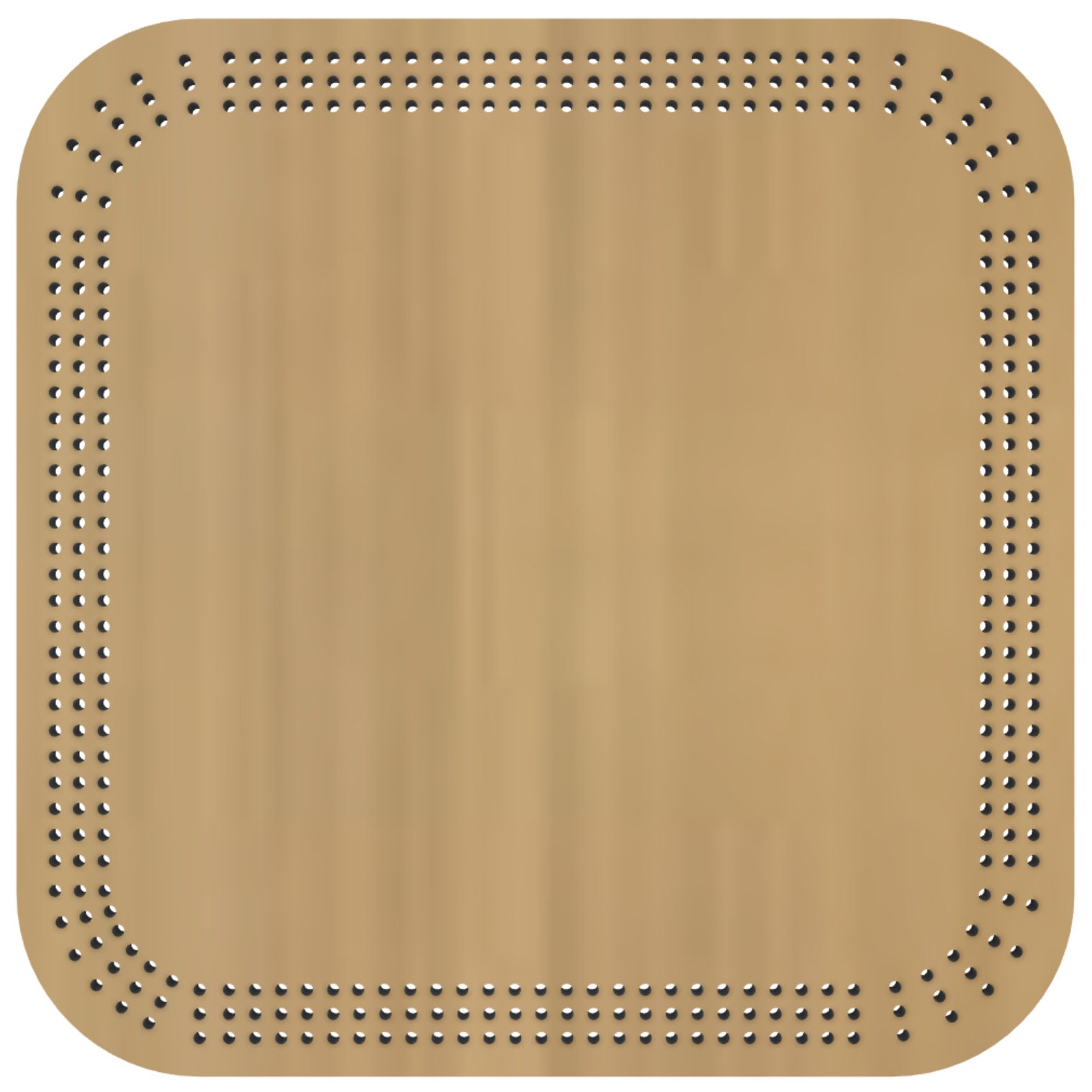 Square Cribbage Board Template laser Ready Digital Download - Etsy