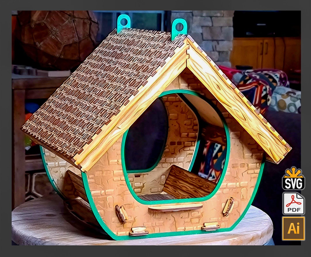 Bird Feeder Template - (laser Ready Digital Download - SVG, AI, PDF) - Etsy