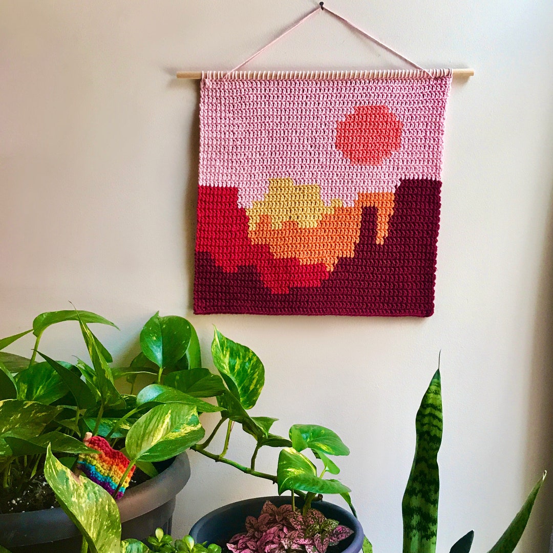 Canyon Landscape Crochet Pattern - Etsy