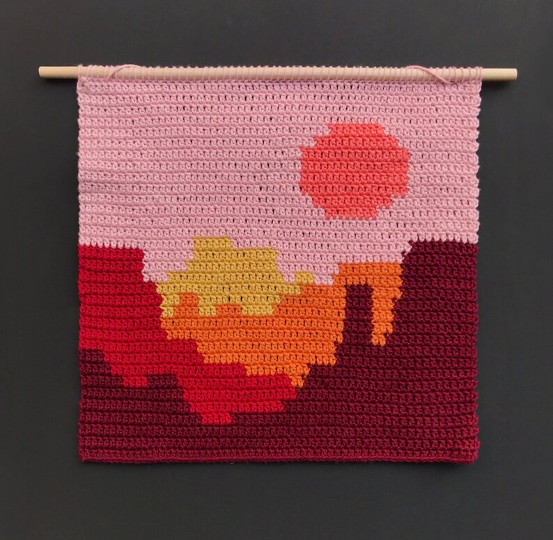 Canyon Landscape Crochet Pattern - Etsy