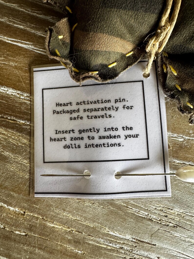 Handmade Camo Voodoo Doll – Green & Beige Plush Art Doll – Unique Gift ...