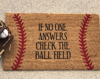 Baseball Door Mat - Etsy