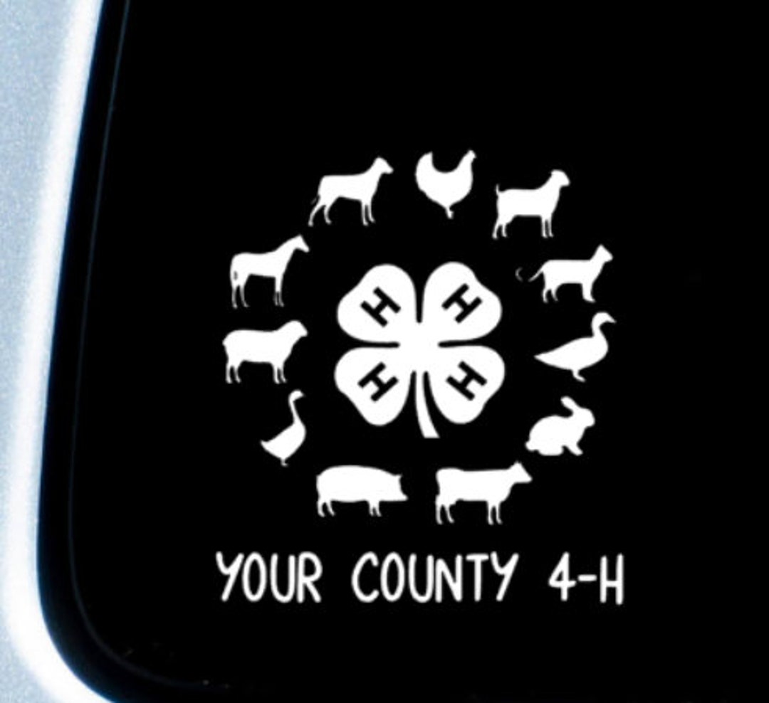 4-H Decal All Animals Club Custom Car Truck Sticker - Etsy