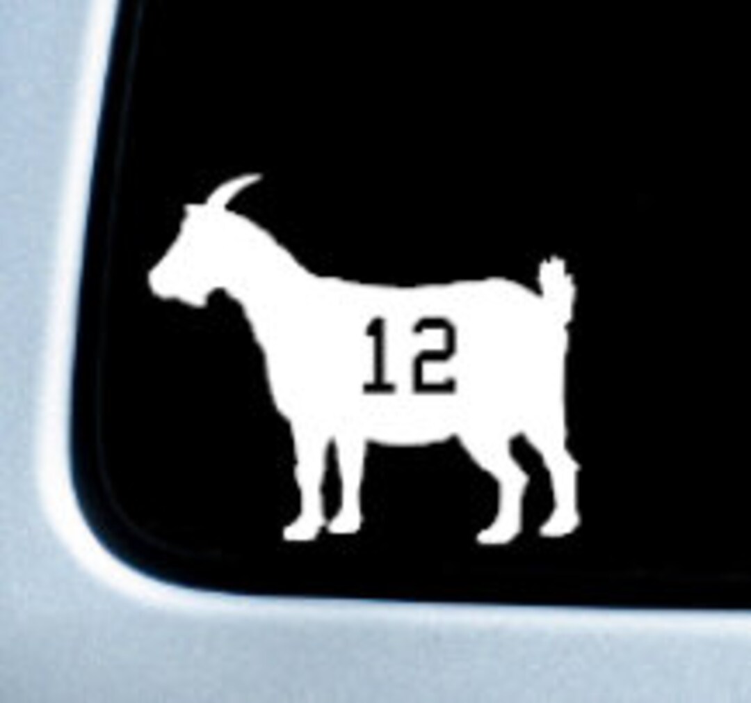 Tampa Tom Brady GOAT Goat Decal Sticker Superbowl Car Truck Tumbler Cup ...