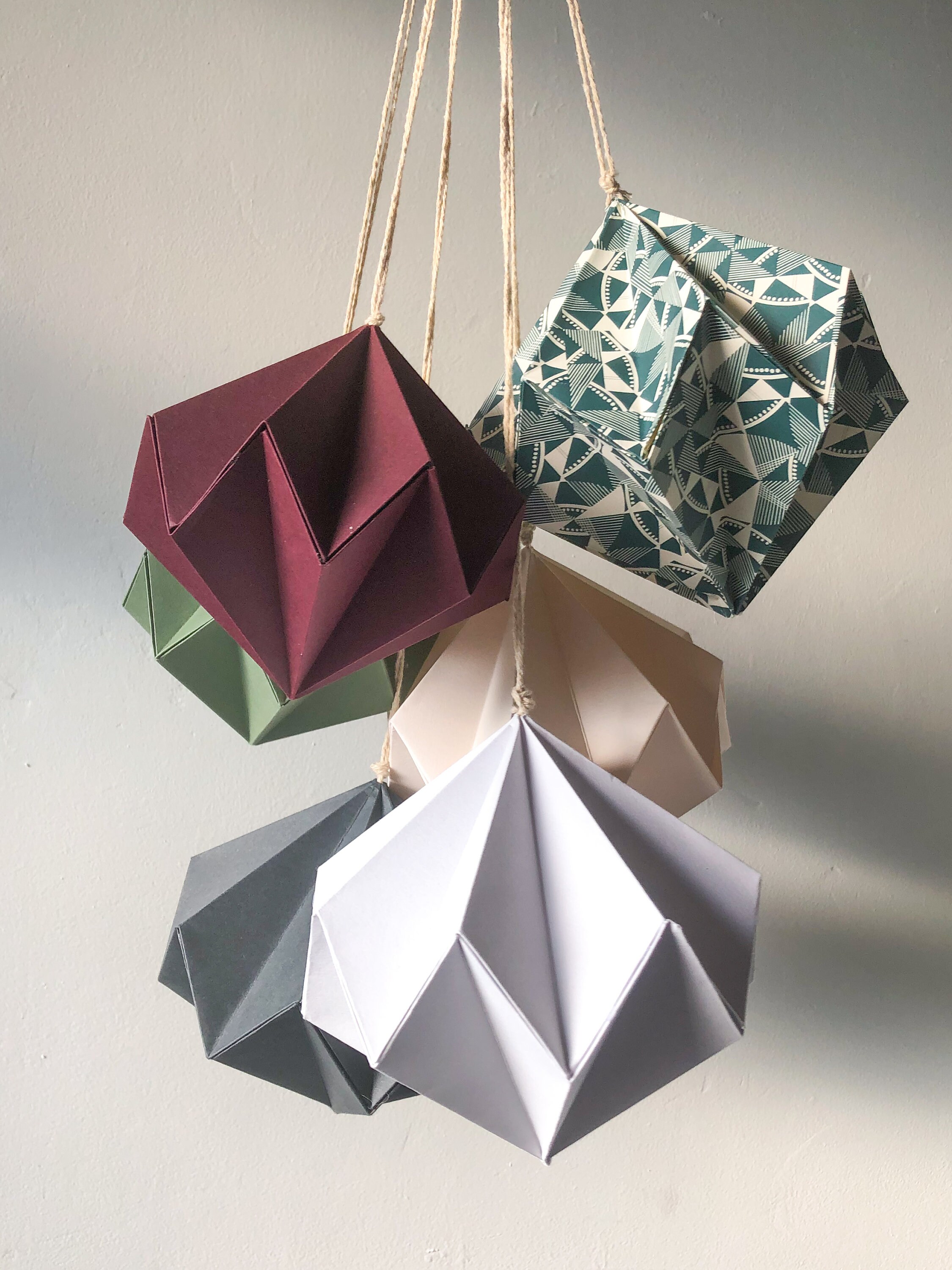 Giant Origami Bauble Eco Christmas Decoration Paper | Etsy