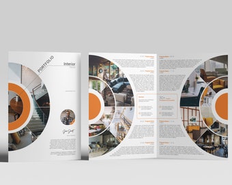 Printable Interior Design Brochure Template Bifold Interior | Etsy