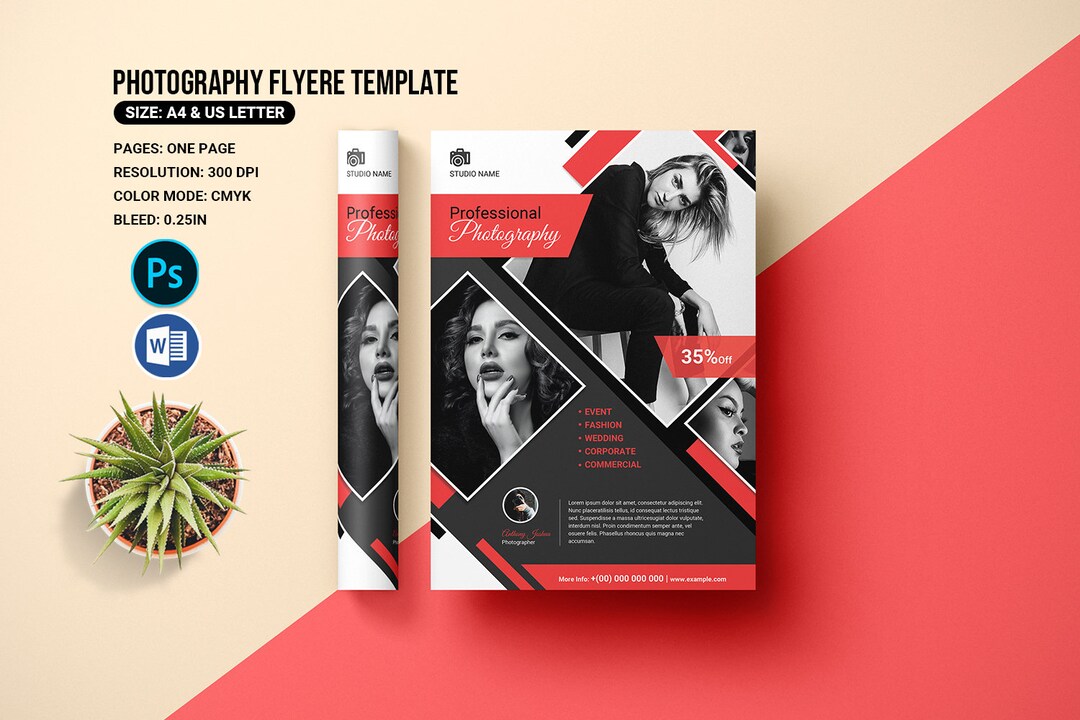 Photography Promotional Flyer Template Photography Business Flyer ...