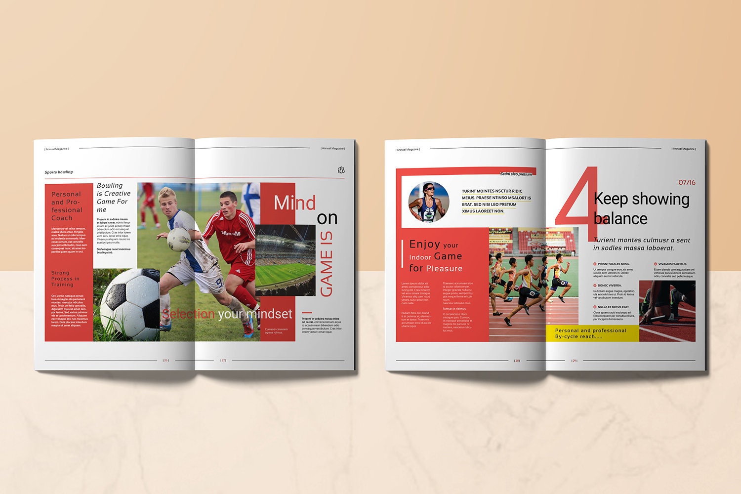 Sports Magazine Template | Indesign Template Instant Download - Etsy