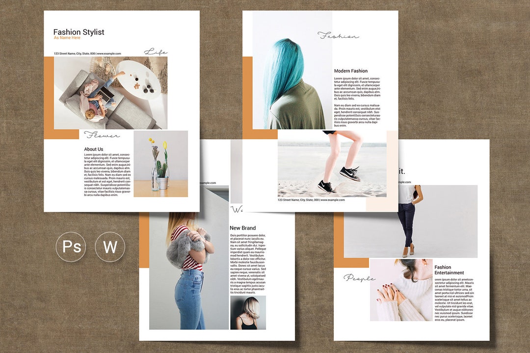 Media Kit Template | Fashion Blogger Media Kit, , Influencer Media Kit ...