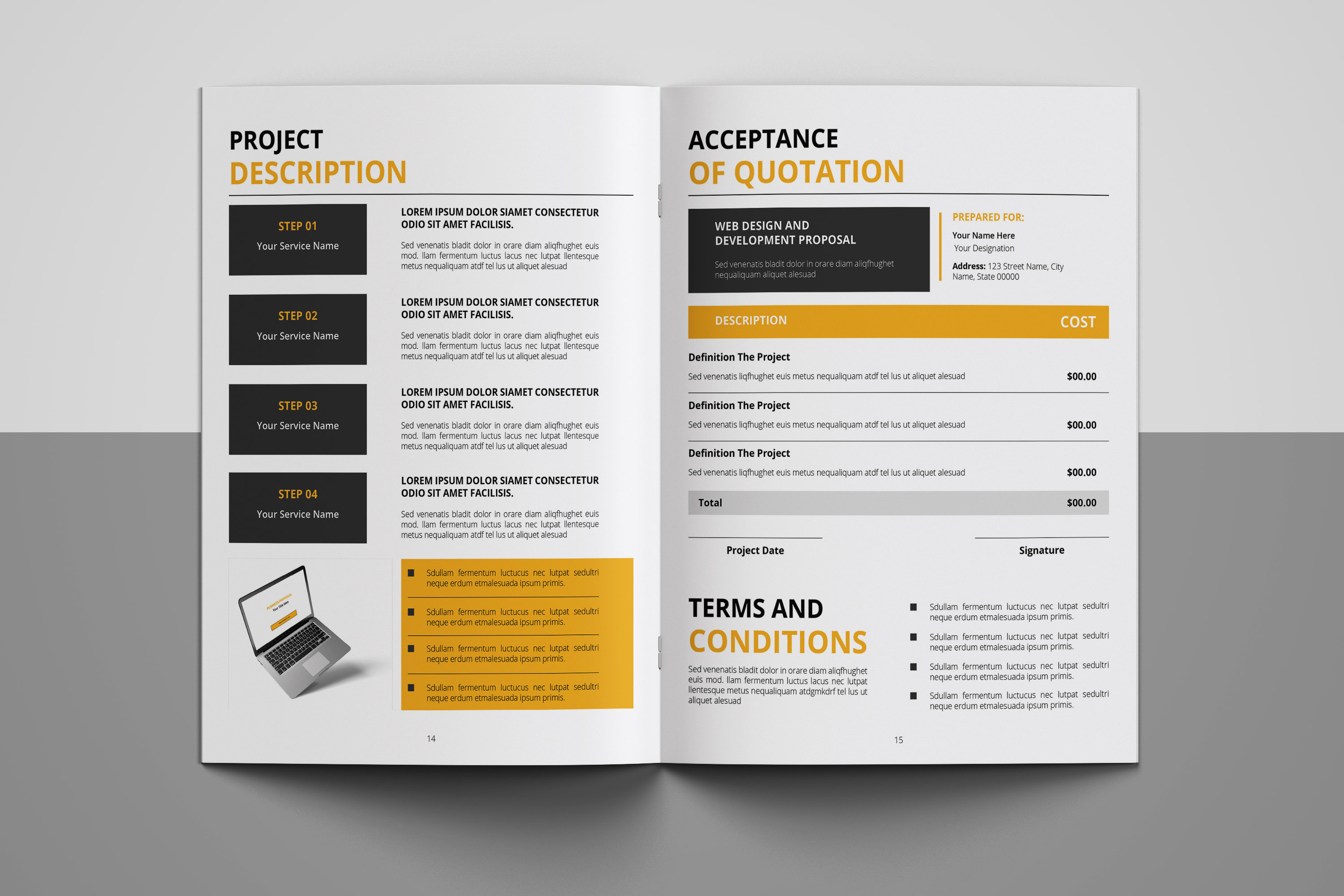 Business Proposal Template Creative Business Plan Clean - Etsy