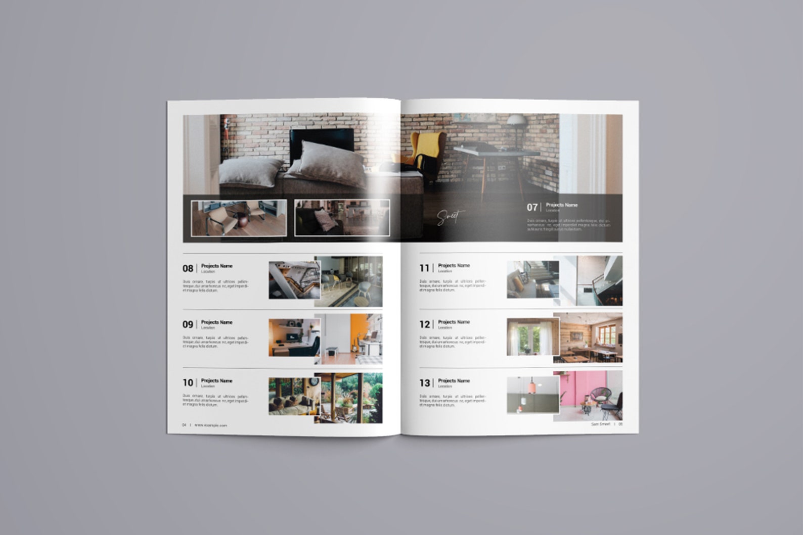 Interior Designer Portfolio Template Interior Design Brochure Instant ...