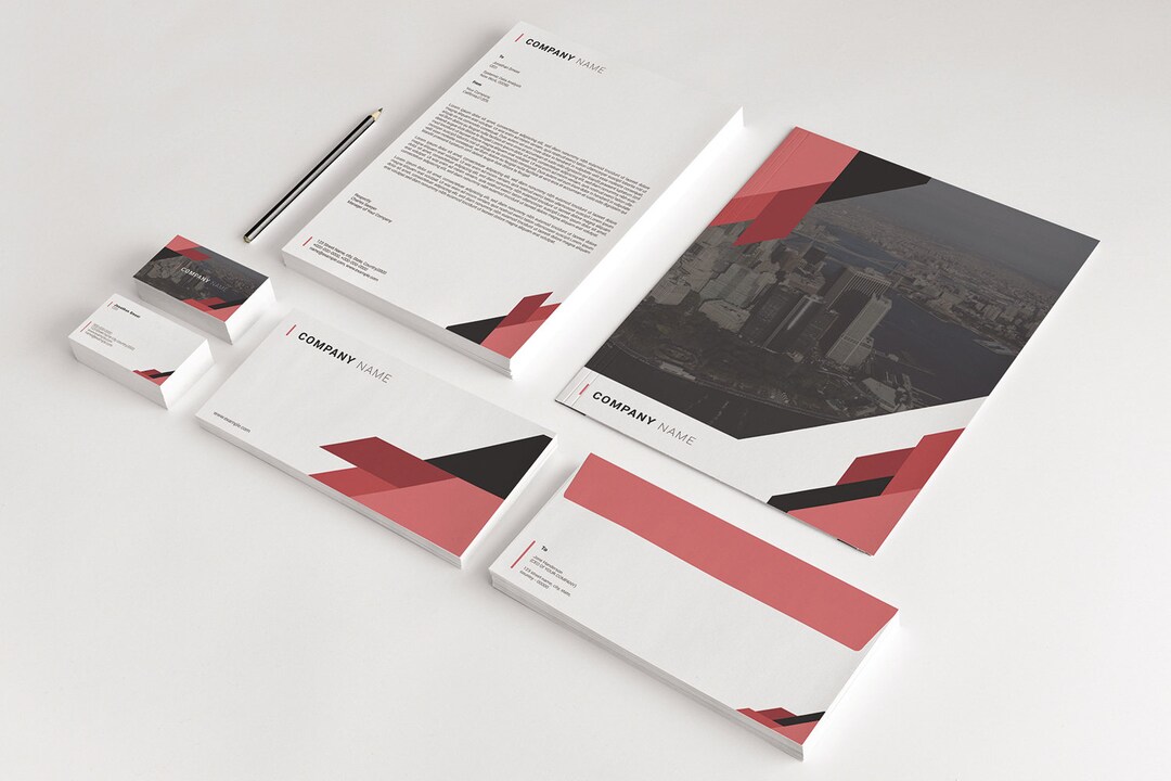Printable Branding Stationery Design Minimal Corporate Identity ...