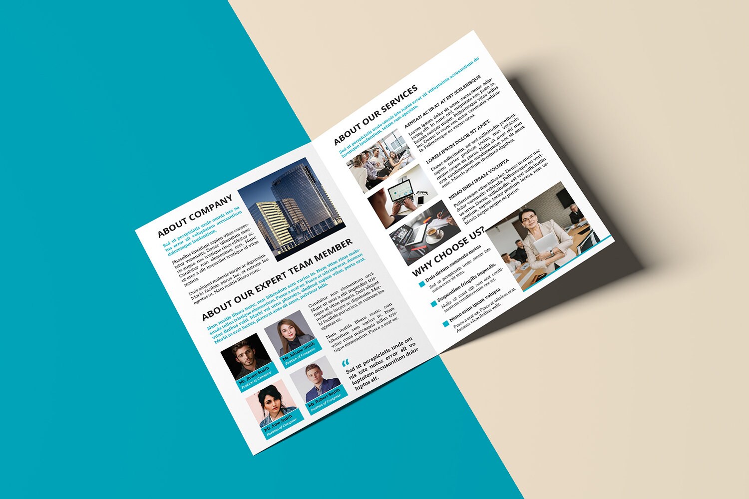 Indesign Business Brochure Template |corporate Bifold Brochure ...
