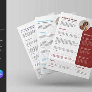 Printable Speaker One Sheet Template, A4 and Us Letter Size Speaker Sheet Template , Canva ...